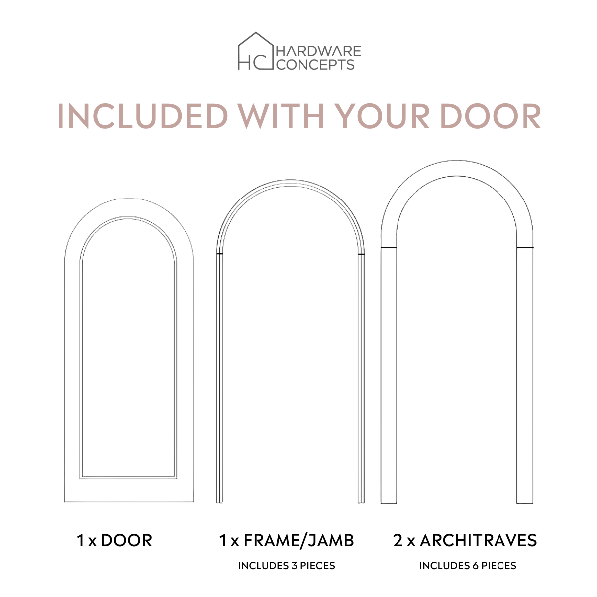 Arch Door Internal – Hardware Concepts