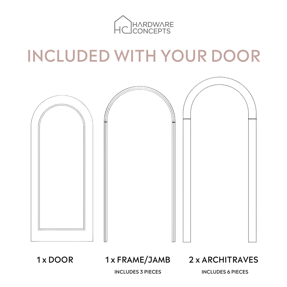 Lucy Arch Door Front Door - Hardware Concepts
