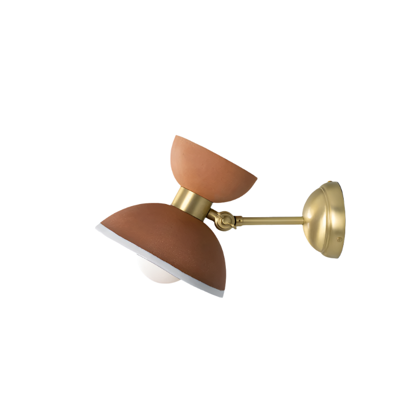Nakaii Terracotta And White Wall Light Hardware Concepts