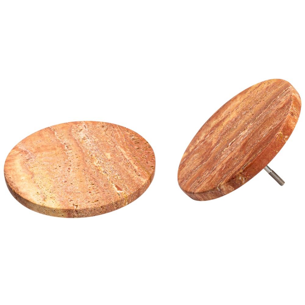 Luna Red Travertine Pull Door Handle Set – Hardware Concepts