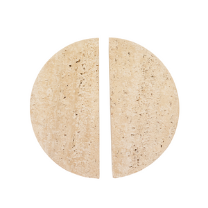 Hemi Travertine Handle PAIR – Hardware Concepts