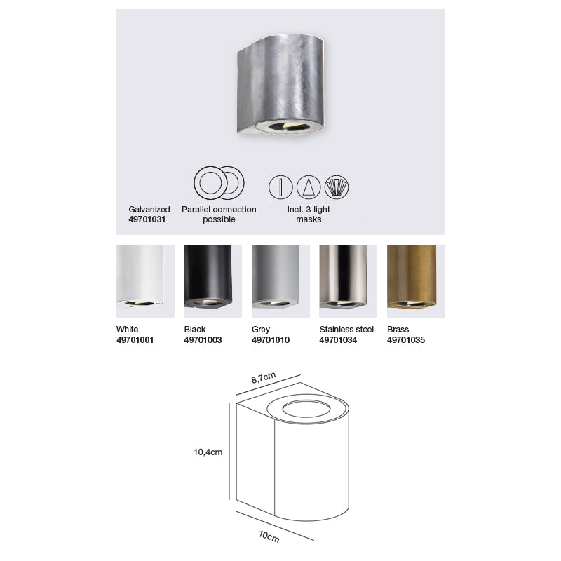 Canto 2 Wall Light - Hardware Concepts